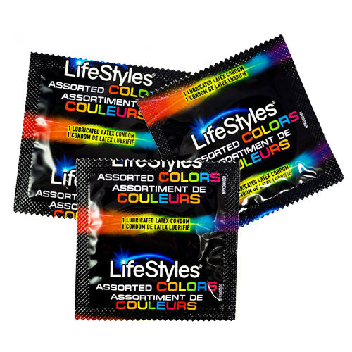 Condones de colores surtidos LifeStyles ️ WorldCondoms
